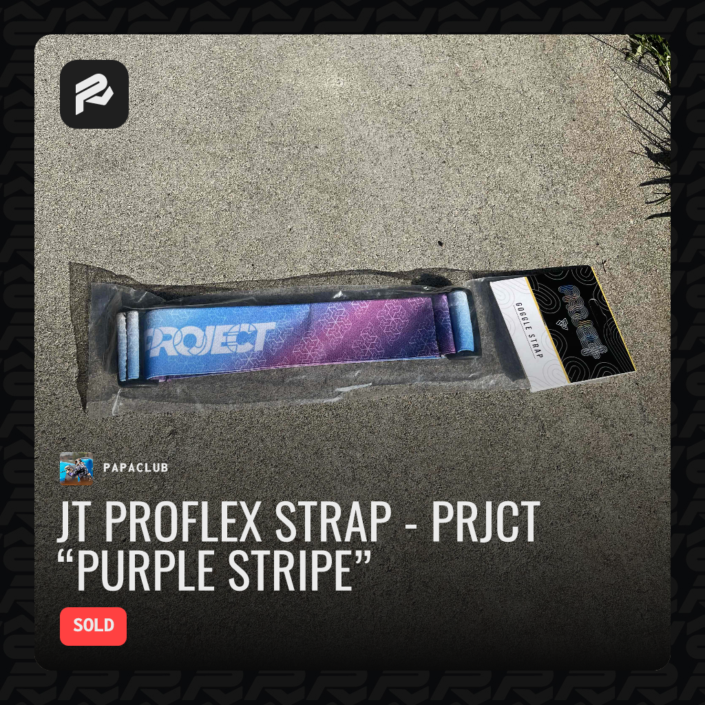 JT Proflex strap - PRJCT “purple stripe”
