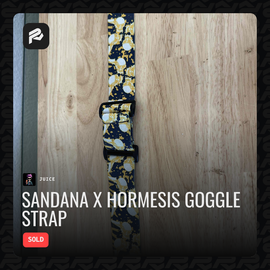 Sandana x Hormesis goggle strap