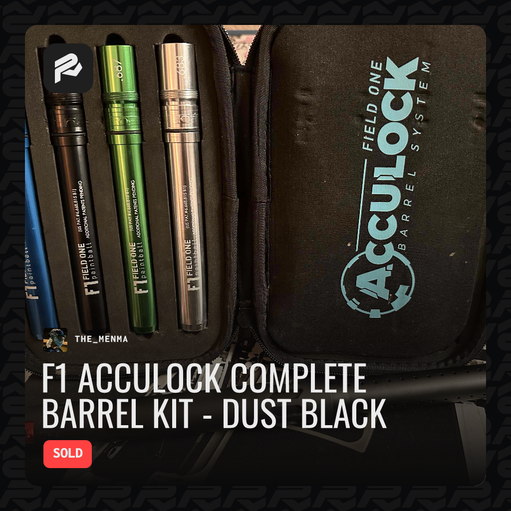 F1 Acculock Complete Barrel Kit - Dust Black