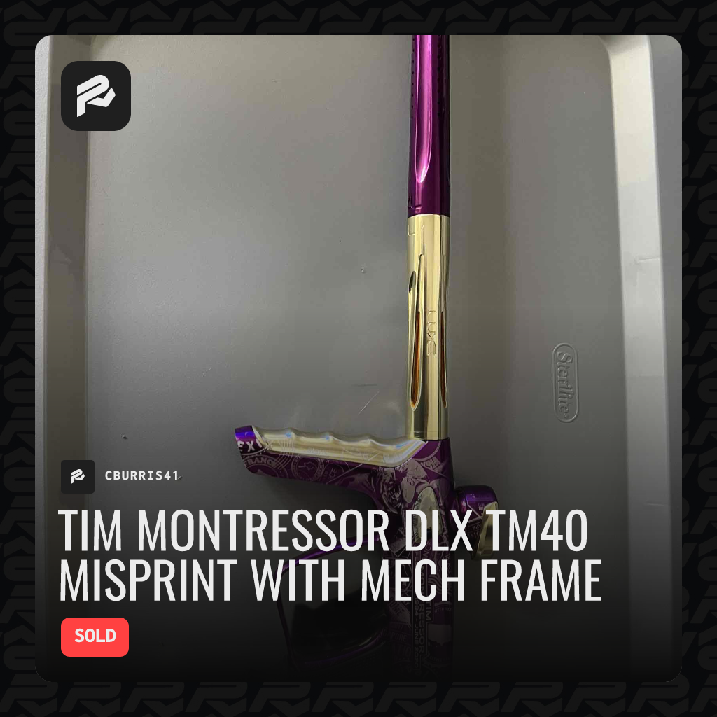 Tim montressor DLX TM40 misprint with mech frame