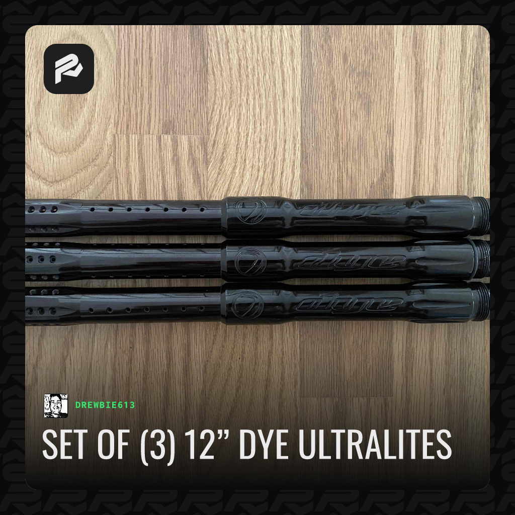 Set of (3) 12” Dye Ultralites