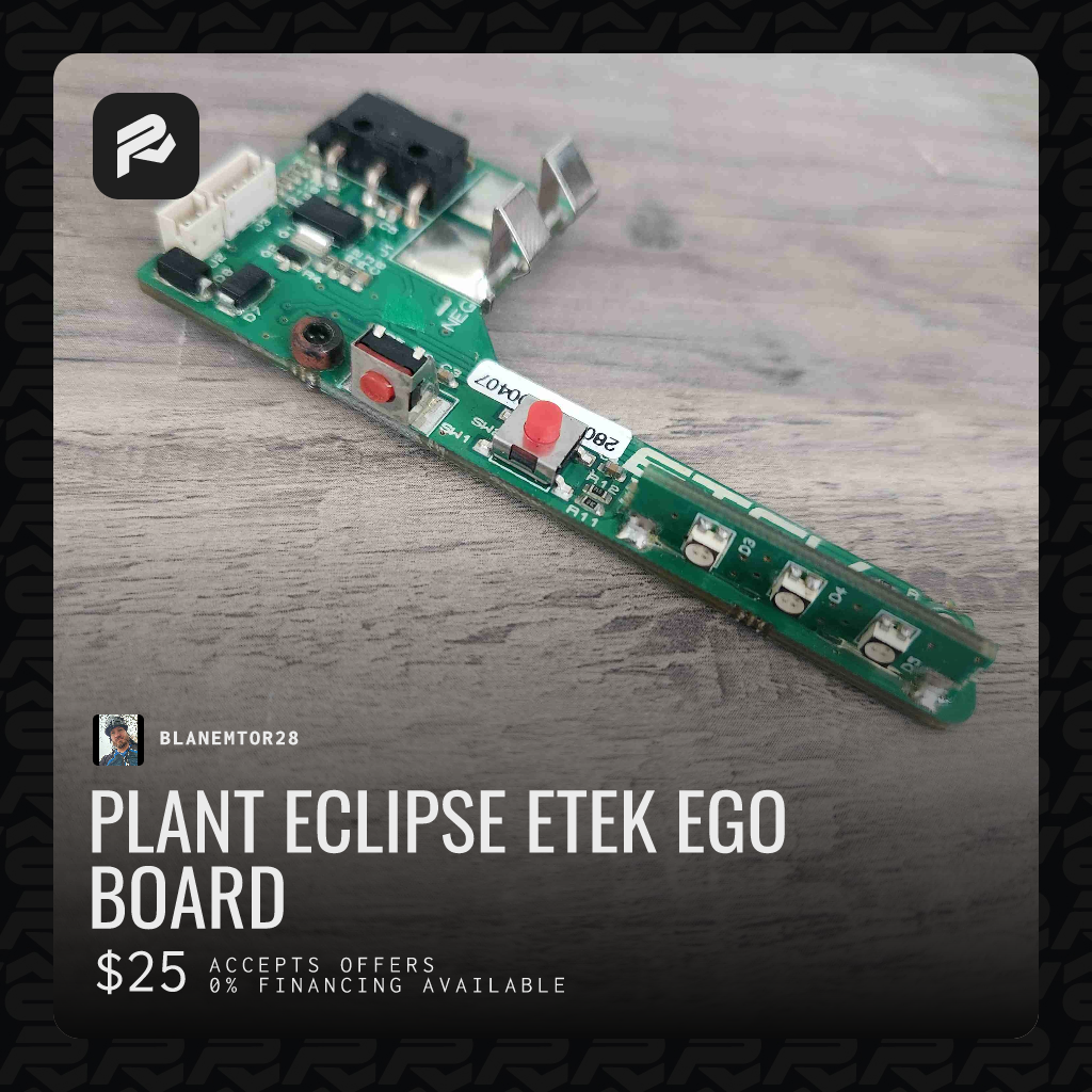 Plant eclipse etek ego board