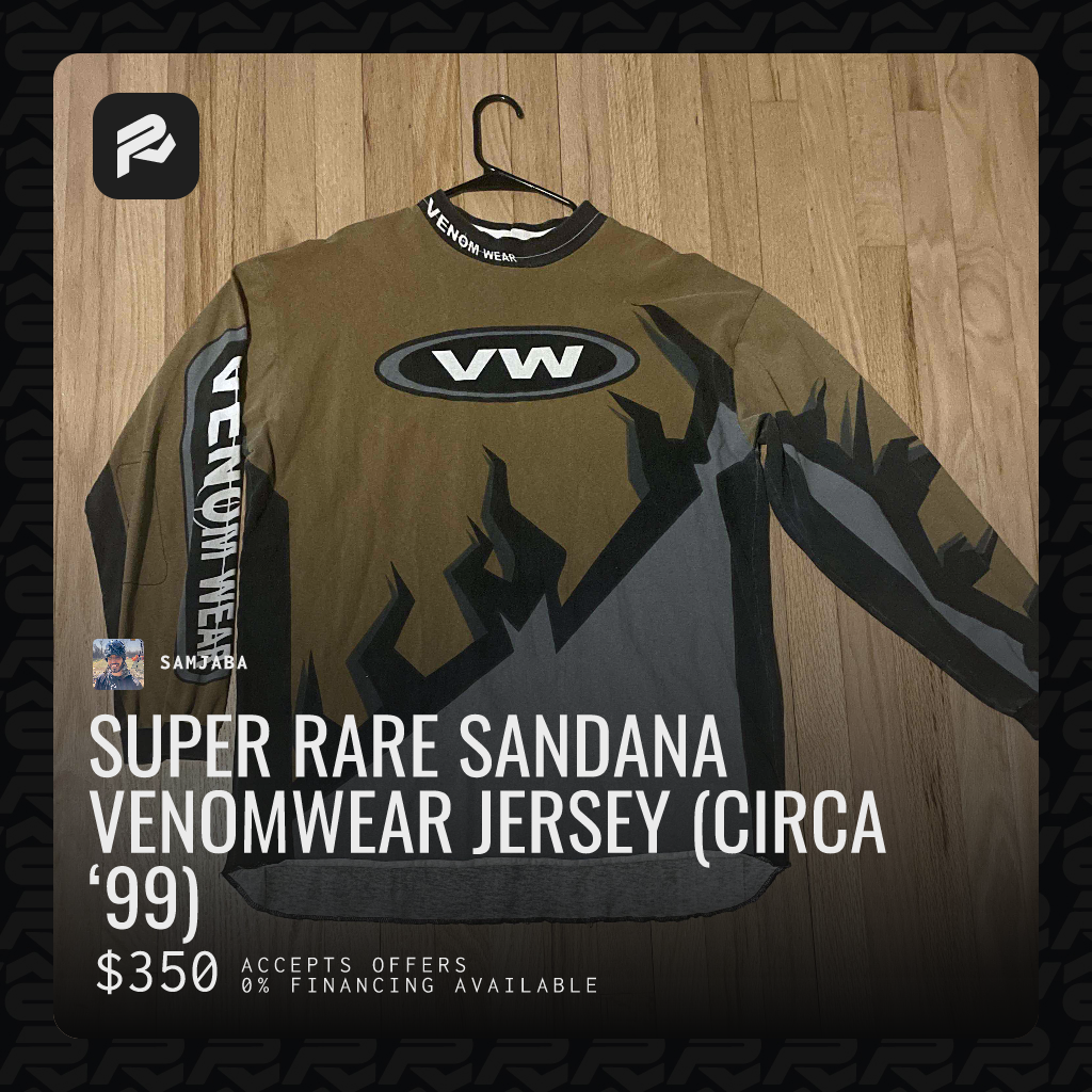 Super rare Sandana Venomwear Jersey (circa ‘99)