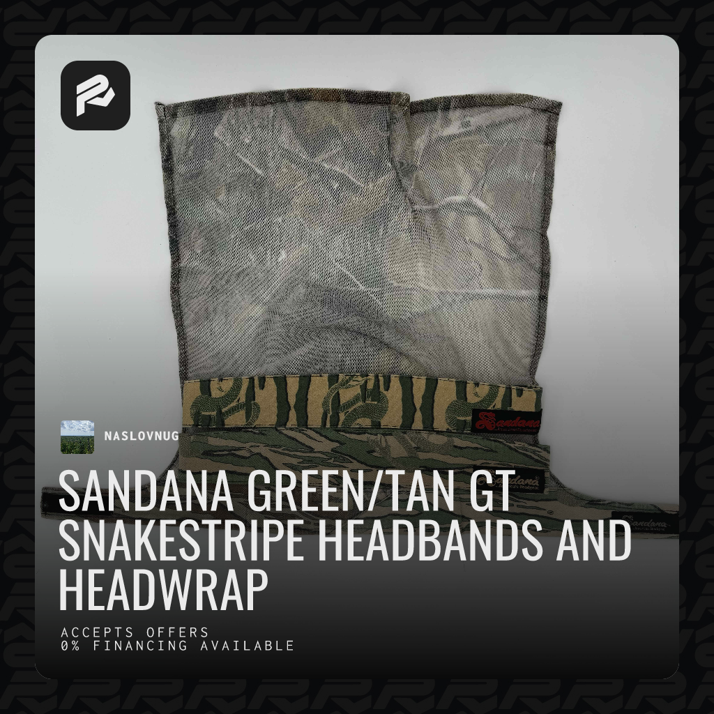 Sandana Green/Tan GT Snakestripe Headbands and Headwrap